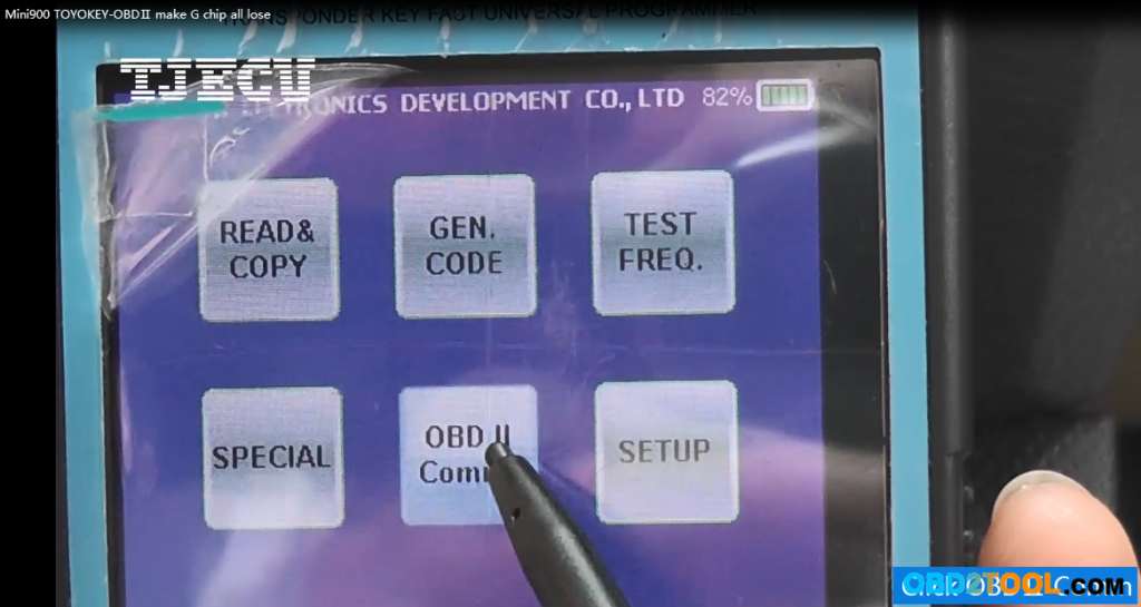 How TJECU ND900 Mini Cn900 key Programmer & TOYO key adapter Program Toyota G H chip All key ...