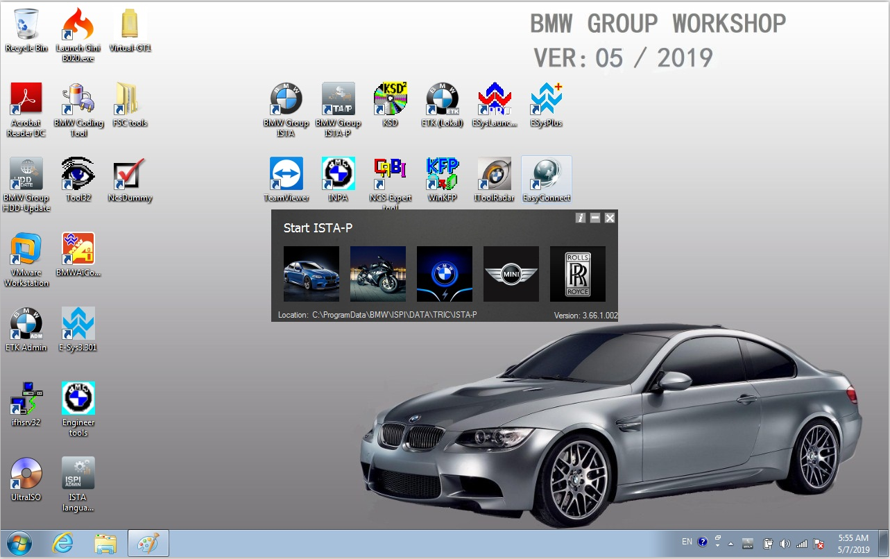 V2019.05 Newest BMW ICOM Software ISTA-D ISTA 4.17.13 ISTA-P 3.66.1.002 ...