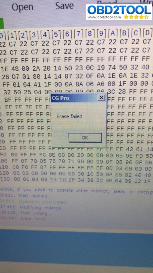 How to solve error “Erase Failed”with CG Pro 9S12 Programmer？ – The ...
