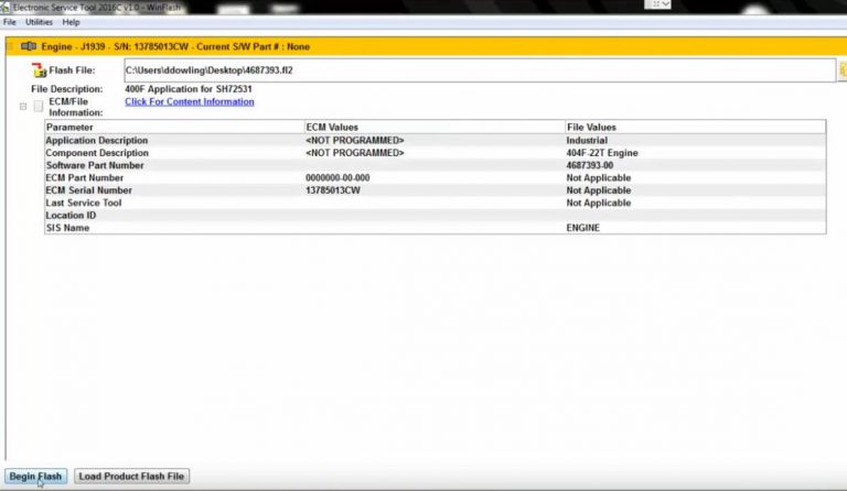 How to Perform ECM Flash on Perkins 404F-22T Engine with Perkins EST ...