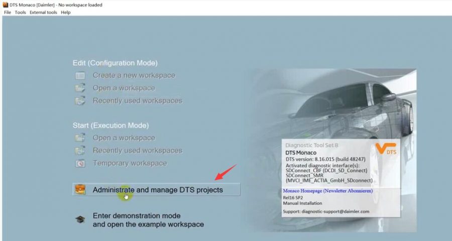 How to Install Mercedes Benz DTS Monaco 8.16 Software – The Blog of www ...