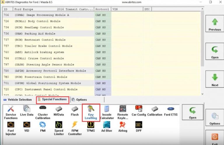 How to use AVDI diagnostics to do all keys lost programming for van ...