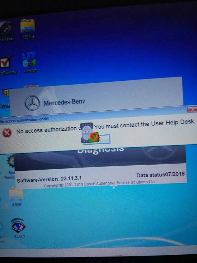 How to Solve Benz Xentry No access Authorization – The Blog of www.obd2tool.com