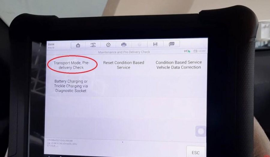 How to use Autel MaxiSys Elite to delete transport mode for a BMW X6 ...
