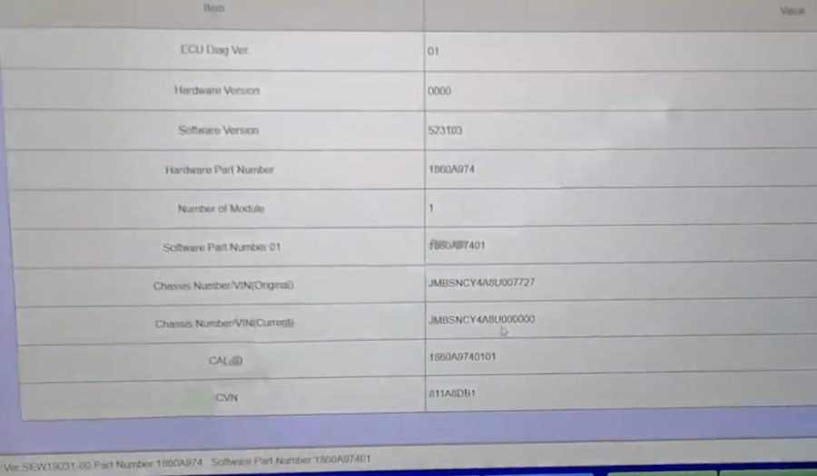How to use MUT-III diagnostic software to change VIN for Mitsubishi ...