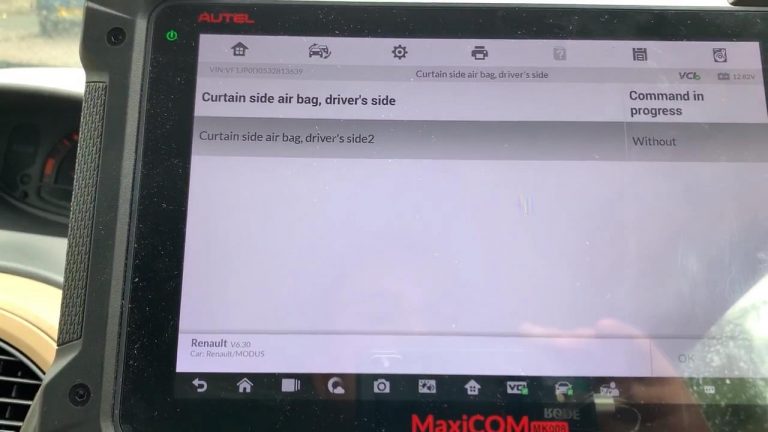 How to fix 2005 Renault Fault Code DF070 DF068 DF077 With Autel MK908 ...