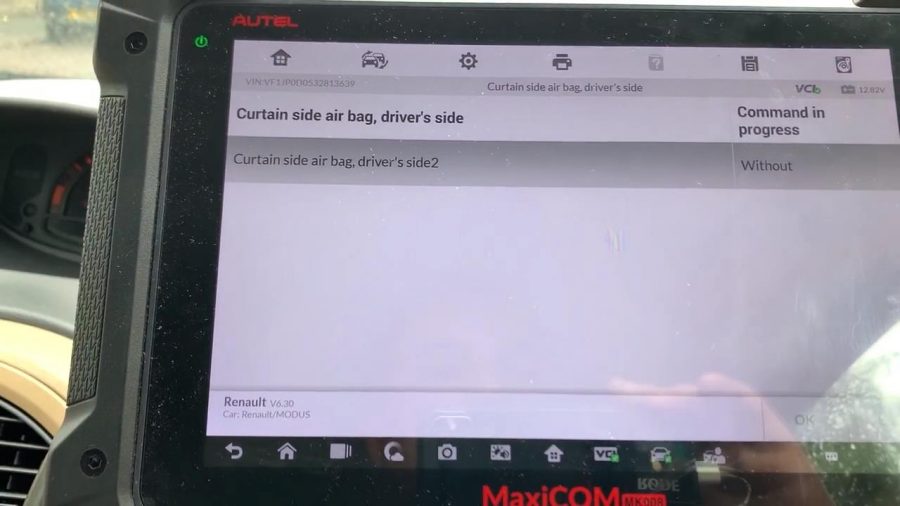 How to fix 2005 Renault Fault Code DF070 DF068 DF077 With Autel MK908 ...