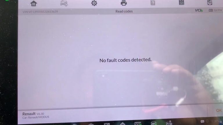 How to fix 2005 Renault Fault Code DF070 DF068 DF077 With Autel MK908 ...