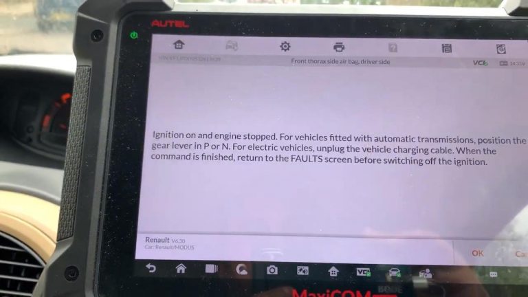 How to fix 2005 Renault Fault Code DF070 DF068 DF077 With Autel MK908 ...