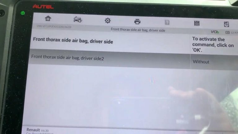 How to fix 2005 Renault Fault Code DF070 DF068 DF077 With Autel MK908 ...