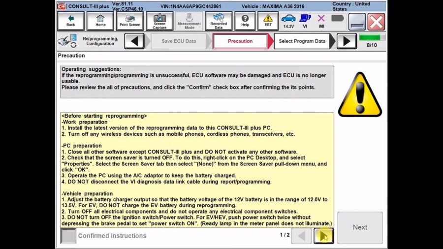 How to Reflash Nissan ECU Update Procedure with Consult III Plus – The ...
