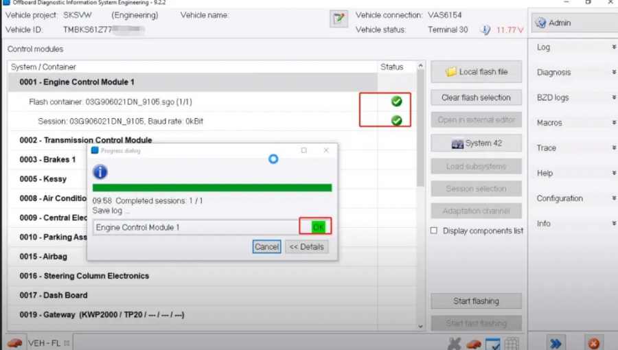 How to flash ecu with VAS6154 and Odis Engineering – The Blog of www.obd2tool.com
