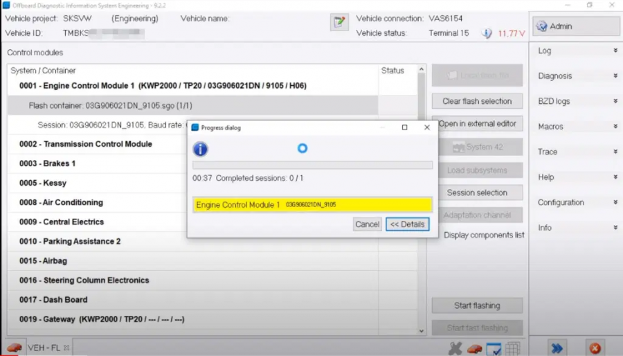 How to flash ecu with VAS6154 and Odis Engineering – The Blog of www ...