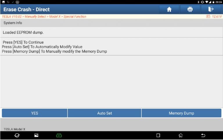 How to reset airbag crash data for Tesla model X by Launch X431 – The ...