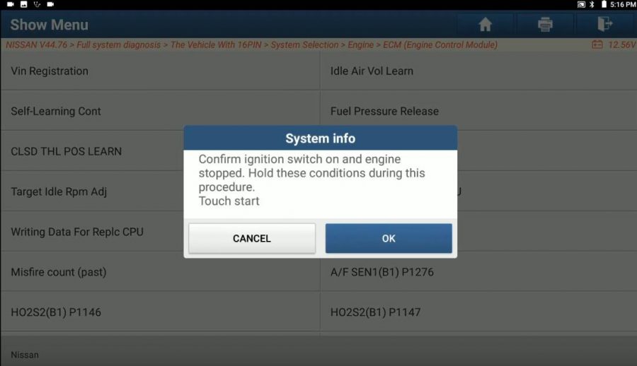 Launch X431 Program Nissan X-Trail T32 2017 New ECM VIN – The Blog of www.obd2tool.com