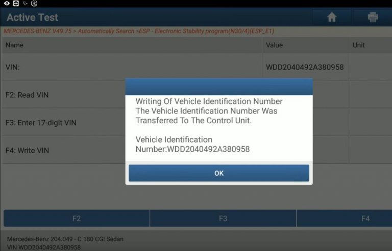 How to Use Launch X431 PAD V Do Change EPS VIN for Benz W204 – The Blog ...