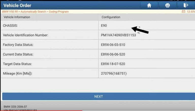 Launch X431 PAD do DSC ABS coding for BMW E90 2006 – The Blog of www.obd2tool.com