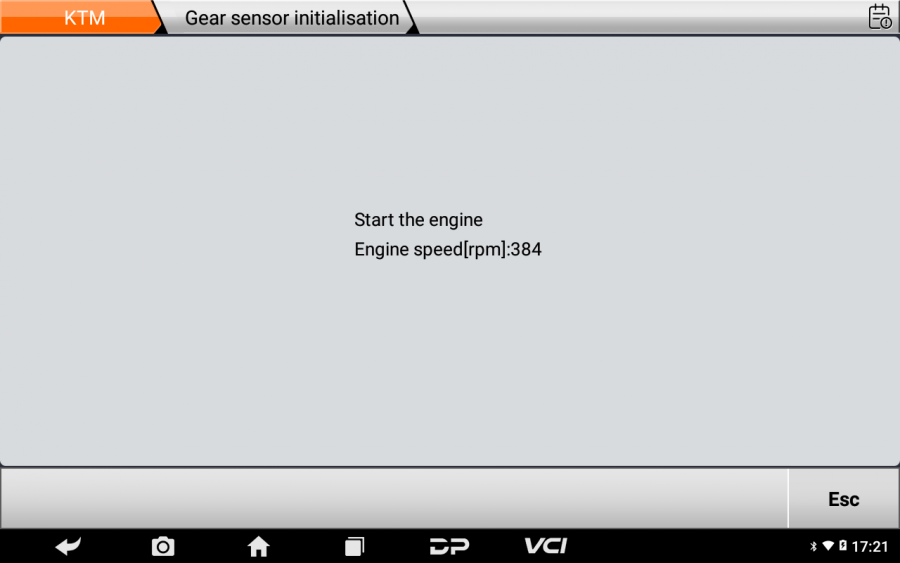 2017 KTM 690 DUKE GEAR SENSOR INITIALISATION – The Blog of www.obd2tool.com