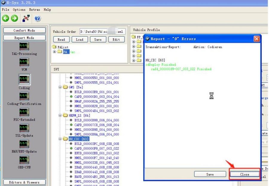 BMW E-sys change the FA code – The Blog of www.obd2tool.com