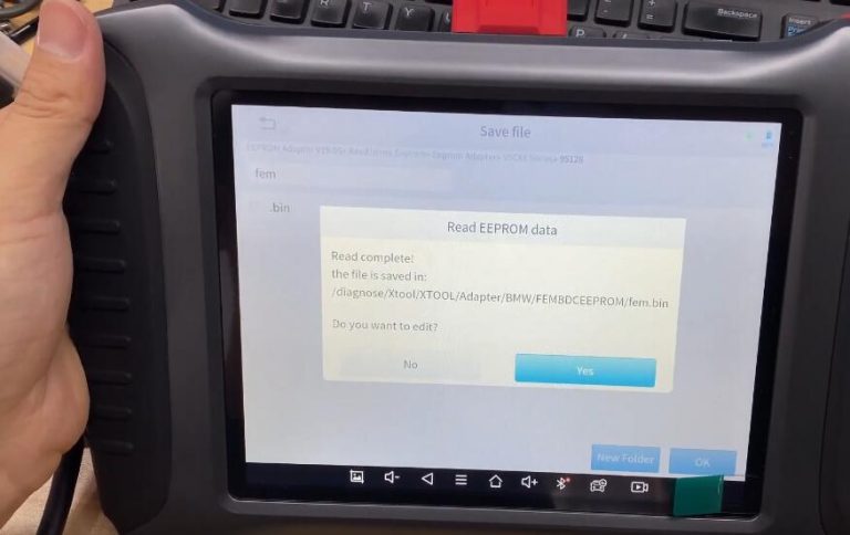 How to Read and Write EEPROM Data for BOSCH EDC16 ST95640 chip by XTOOL X100 PAD3 – The Blog of ...
