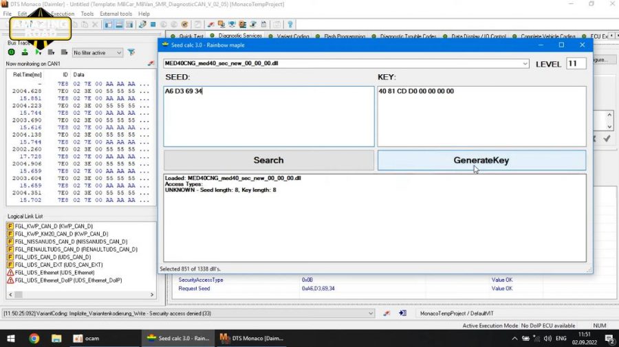 How to encode via DTS Monaco and ECU Unlock – The Blog of www.obd2tool.com