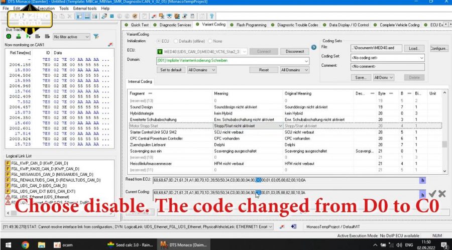 How to encode via DTS Monaco and ECU Unlock – The Blog of www.obd2tool.com