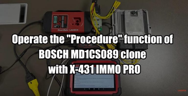 How to clone BOSCH MD1CS089 ECU by Launch X431 IMMO Programmer – The ...