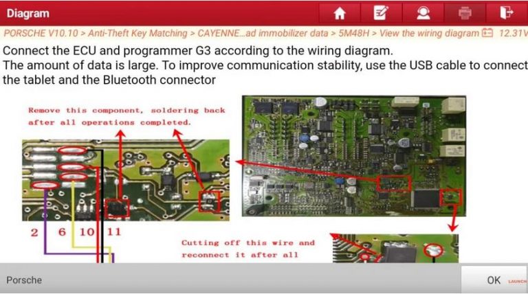 Program New Key for Porsche Cayenne 2011-2017 by Launch X431 IMMO – The ...