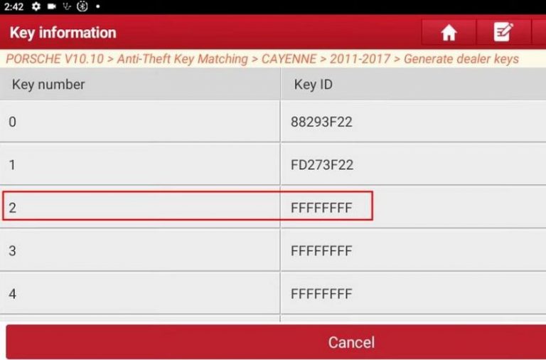 Program New Key for Porsche Cayenne 2011-2017 by Launch X431 IMMO – The ...