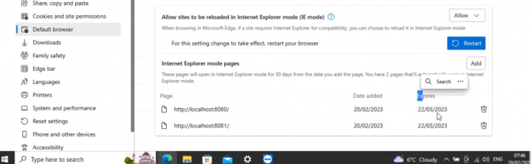 How to Fix SDD for JLR To work in Edge with ie mode after windows ...