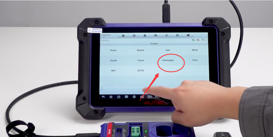 How to use Autel IM608 Pro2 to add new key for Volkswagen Golf 2019 ...