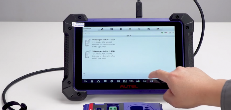 How to use Autel IM608 Pro2 to add new key for Volkswagen Golf 2019 ...