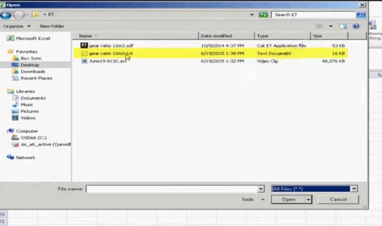 How to Transfer CAT ET Data Log File to Excel – The Blog of www ...