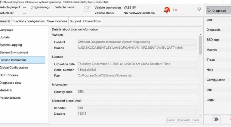 VW ODIS-S V24.1 + ODIS-E V18 Diagnostic Software Free Download – The ...