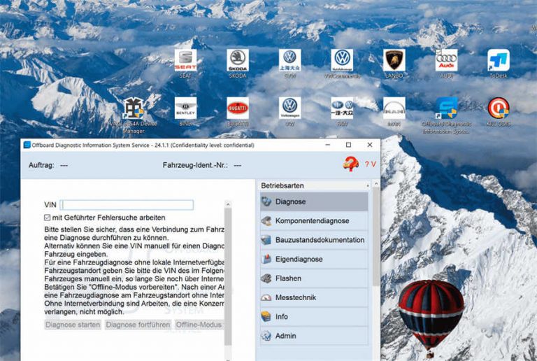 VW ODIS-S V24.1 + ODIS-E V18 Diagnostic Software Free Download – The ...