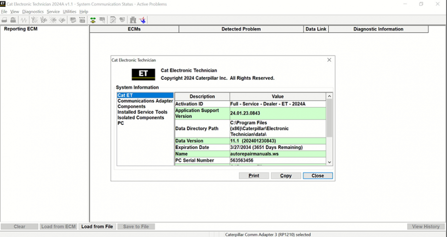 Caterpillar ET 2024A 2023A 2019C Electronic Technician Software Free ...