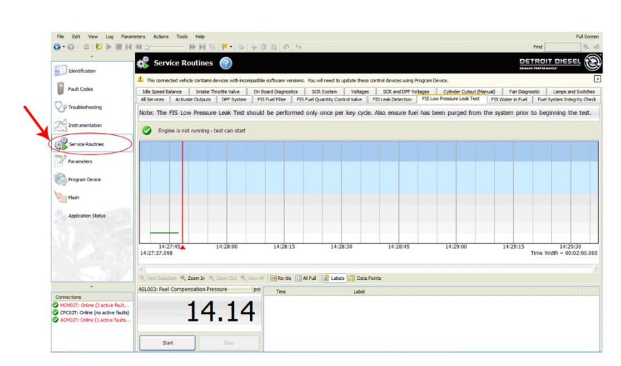 Detroit GHG17 Engine FIS Low Pressure Leak Test with DDDL – The Blog of ...