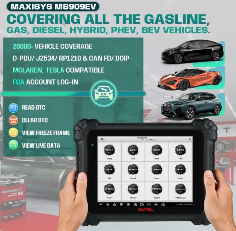 Autel Maxisys MS909EV EV Diagnostics Scanner – The Blog of www.obd2tool.com