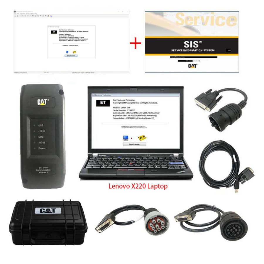 CAT ET 2026A + Genuine Adapter III: Full Diagnostic Solution with Pre ...