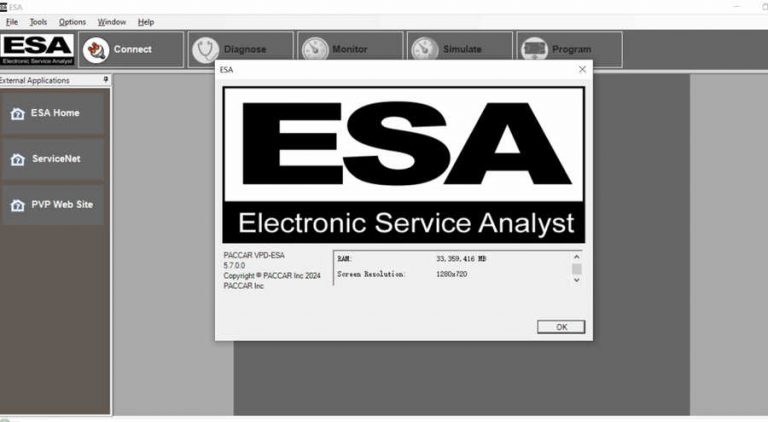 PACCAR ESA Electronic Service Analyst v5.7 With Generation 5 Files & SW Flash files 2025 – The ...