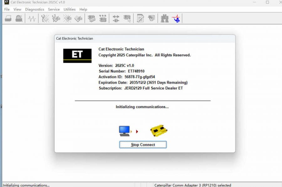 Caterpillar ET 2025C 2024C 2024A 2023A 2019C Electronic Technician ...